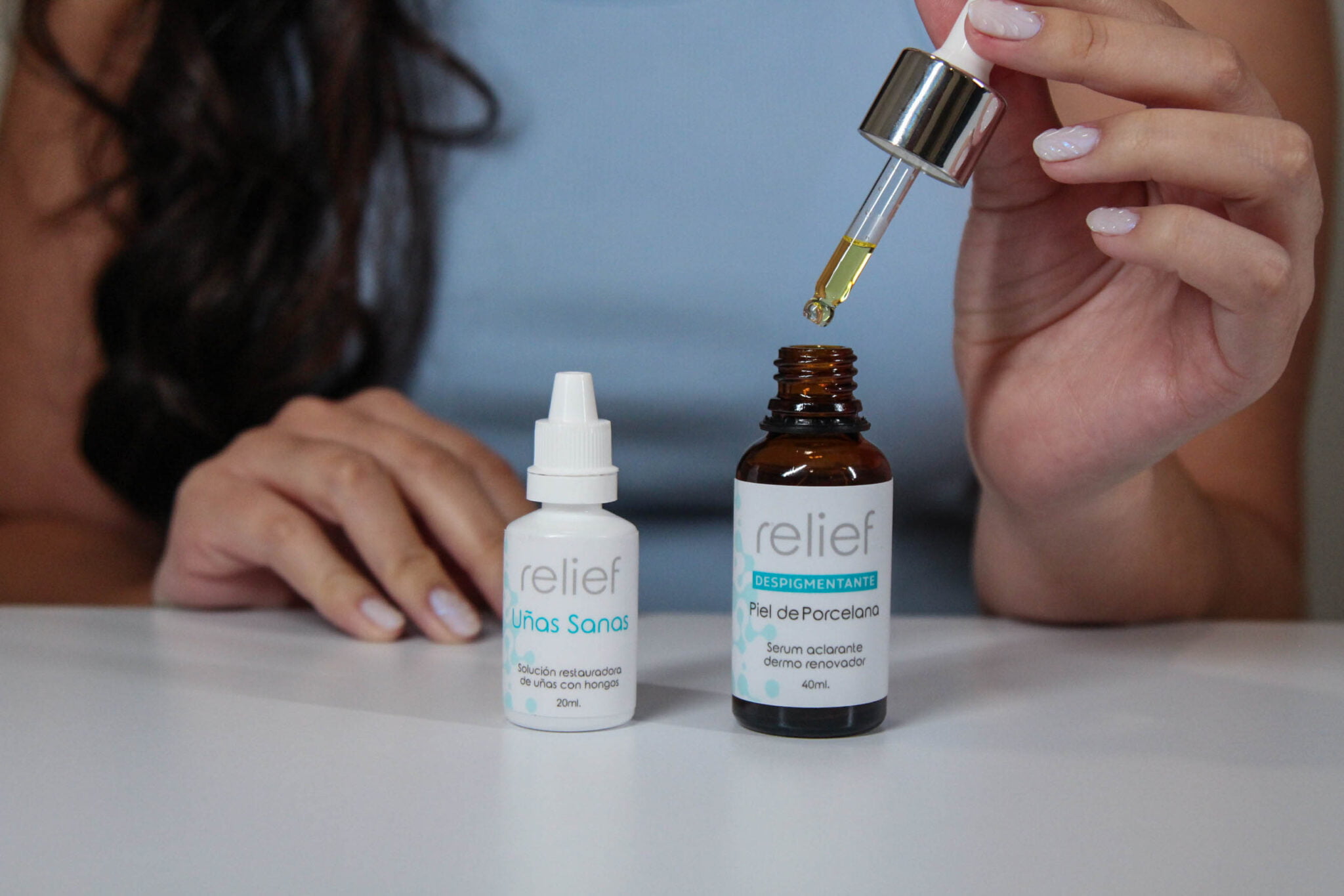 Gotas para tratar hongos y despigmentante de piel | Relief